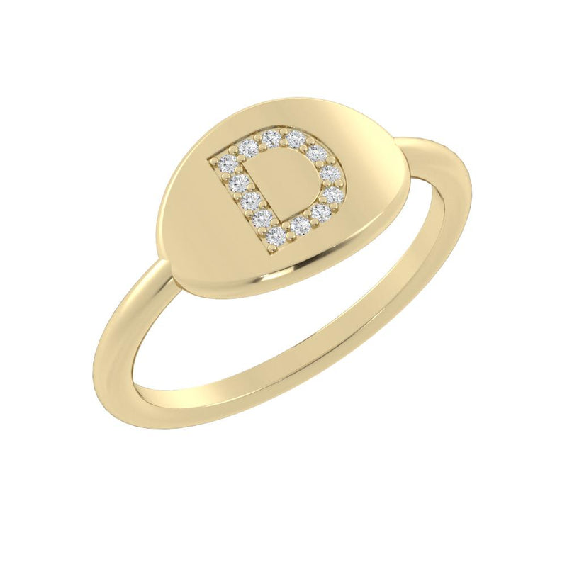 SIGNET INITIAL Ring D