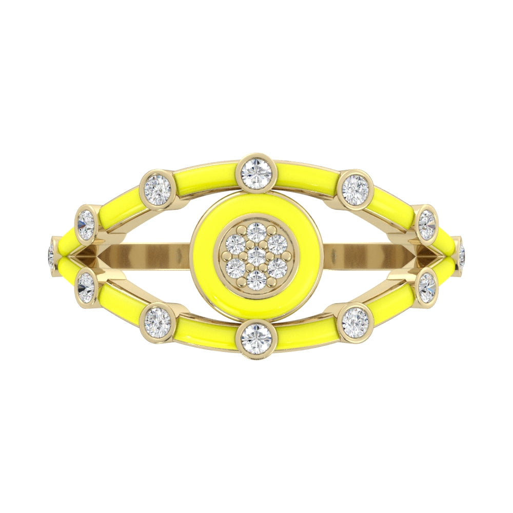 Women's Celestial Gold Evil Eye Enamel Jewelry – Brooklyn Jewelers
